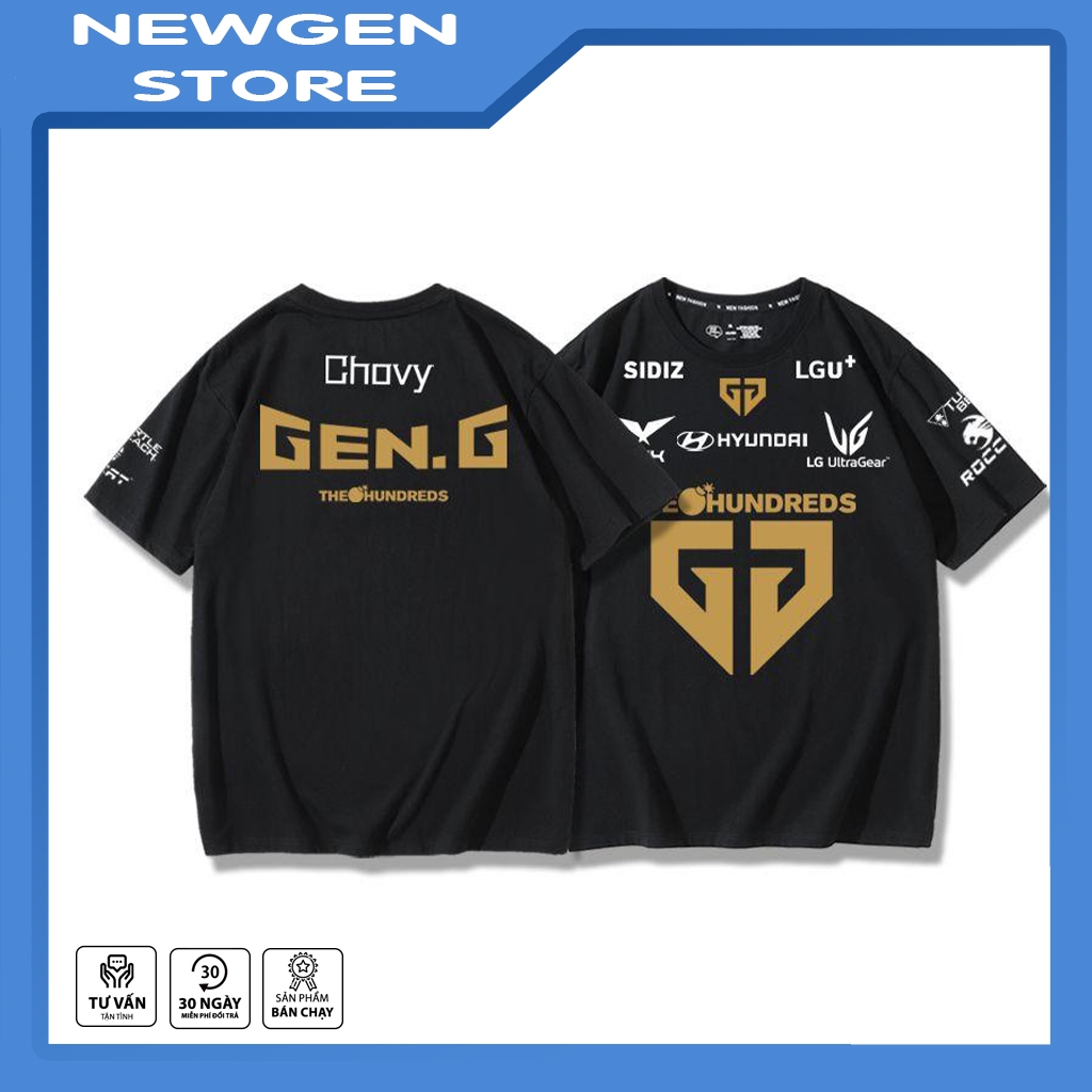 BST mẫu áo thun Geng team Set Đồ Thể Thao Tay Lỡ In Chữ s13 global finals lck Thời Trang Cho Nam ...