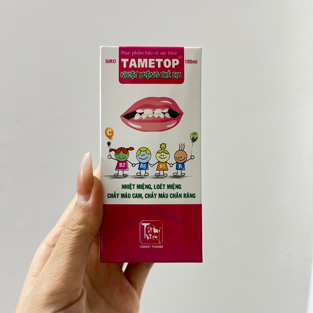 Siro nhiệt miệng TAMETOP trẻ em chai 100ml | Shopee Việt Nam