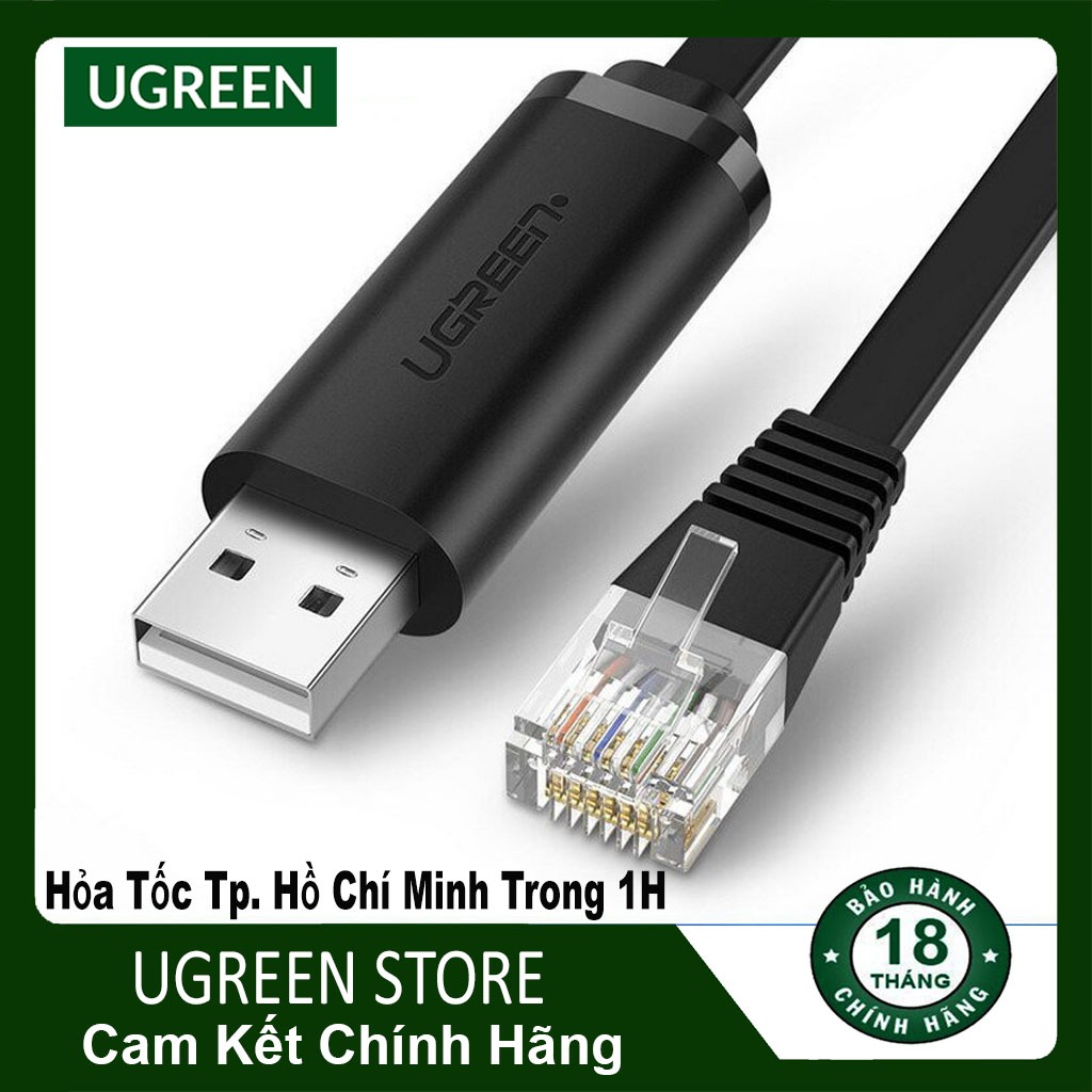 Cáp Lập Trình Console USB To RJ45 FTDI Cao Cấp Ugreen CM204 Chính Hãng ...