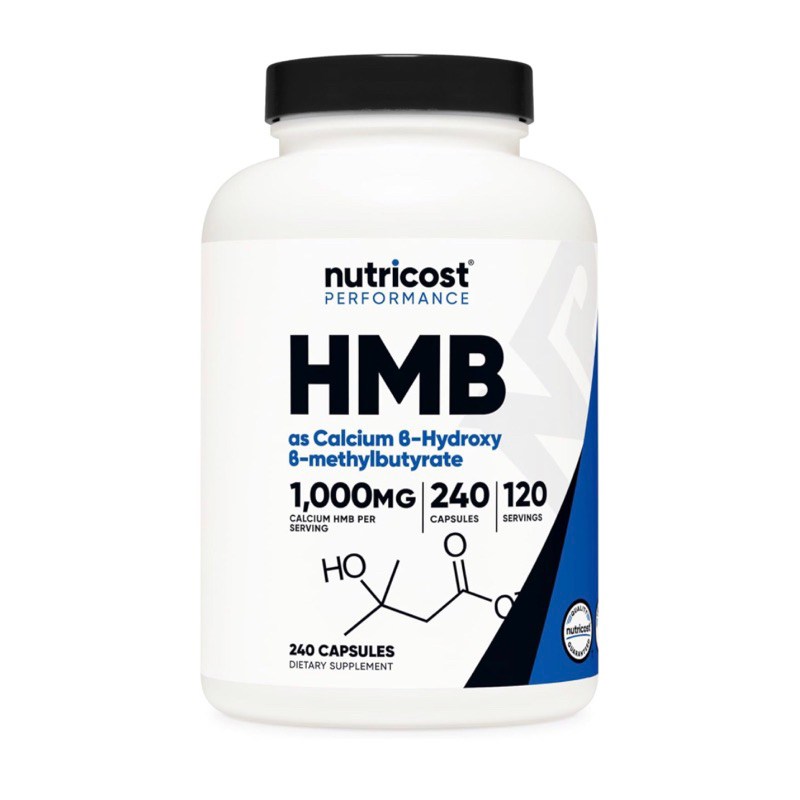 Viên uống phát triển cơ bắp, chuyển hóa protein Nutricost HMB 1000mg ...