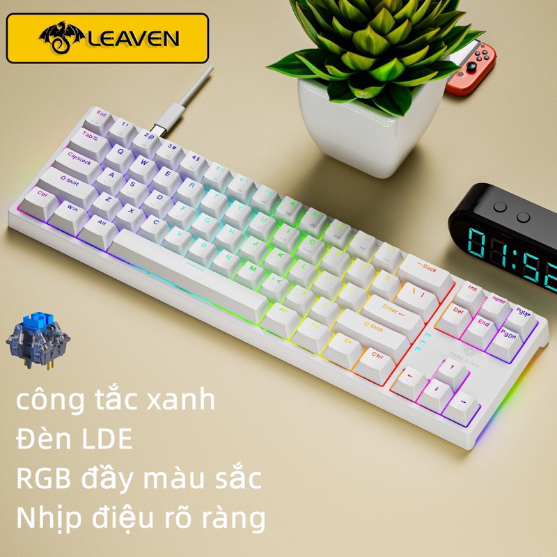 LEAVEN K710 PRO Bàn Phím Cơ 71 phím có hotswap ( hàng new box) | Shopee Việt Nam