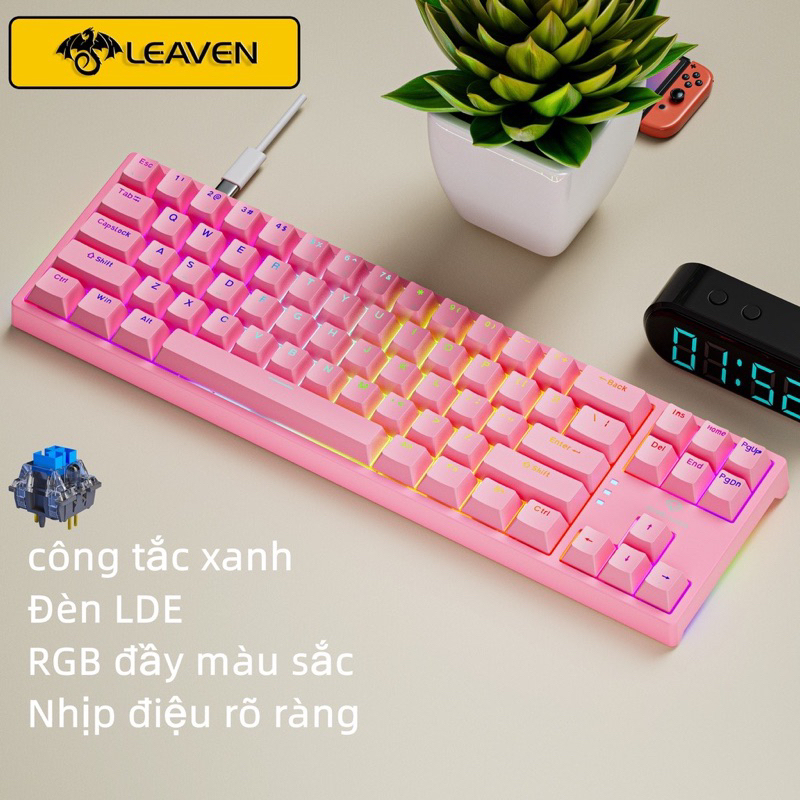 LEAVEN K710 PRO Bàn Phím Cơ 71 phím có hotswap ( hàng new box) | Shopee Việt Nam