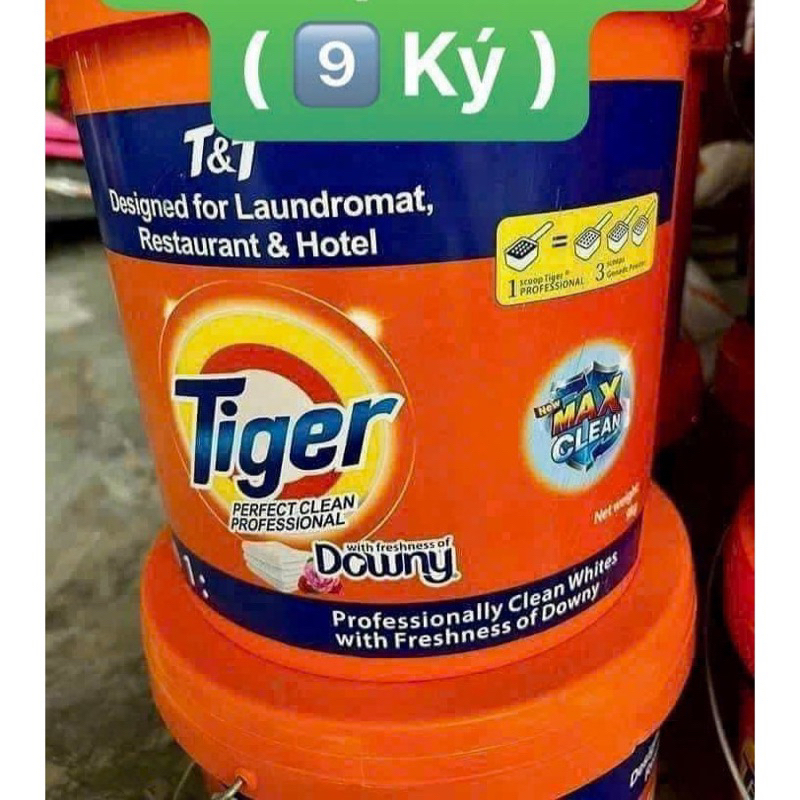 Bột Giặt Tiger Hương Downy Tiger Mới , Bột Giặt Paris - Thùng 9kg ...