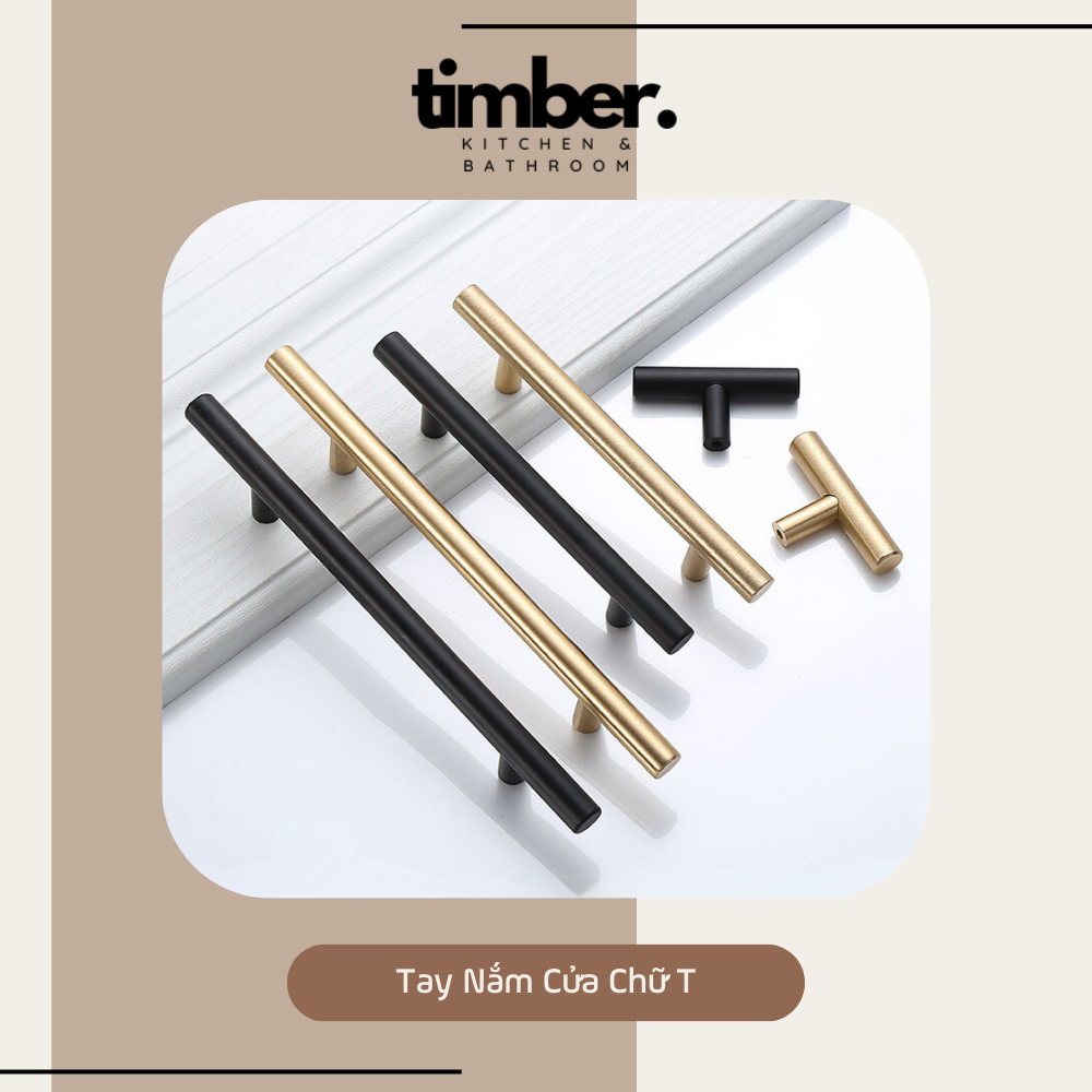 Tay ngắn cửa tủ, ngăn kéo TIMBER tay nắm cửa chữ T hiện đại | Shopee ...