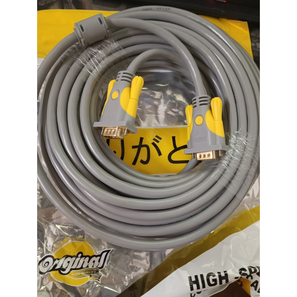 Cáp VGA 3+6 xám Arigato 10m. 15m. 20m.30m , Dây màn hình VGA cho màn hình , máy chiếu cao cấp ...