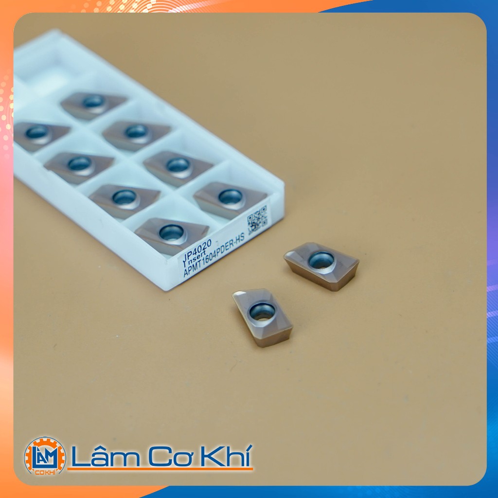 Mảnh chip phay 1604 gia công inox, thép, thép sau nhiệt Moldino ...