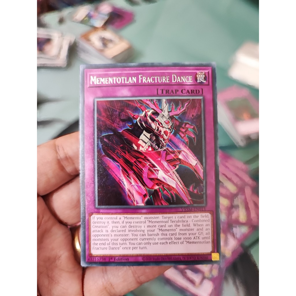 [Yugioh Funny Shop] 1 lá thẻ bài Mementotlan Fracture Dance - VASM-EN011 - Rare 1st Edition ...