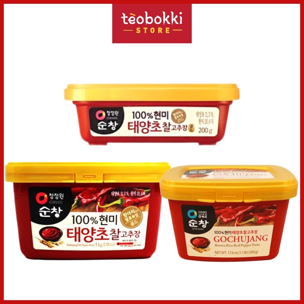 Tương ớt Hàn Quốc, gochujang gạo lứt Chungjungone 200g, 500g | Shopee Việt Nam