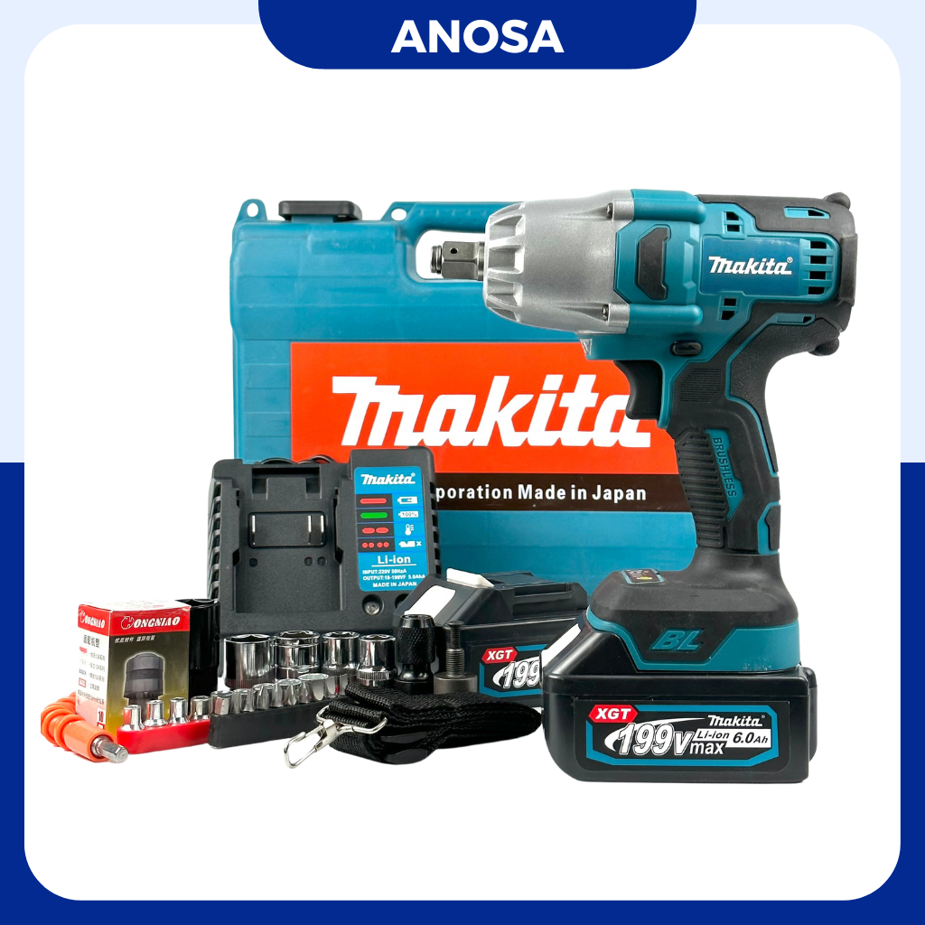 Máy siết bulong Makita lực siết 880Nm, máy bắn bulong động cơ không chổi than | Shopee Việt Nam