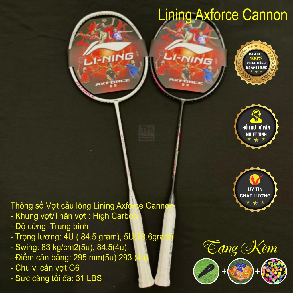 Vợt Cầu Lông Lining Axforce Cannon, Halbertec 2000 | Shopee Việt Nam