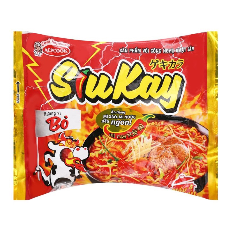 Mì SiuKay Hải Sản Gói 128g Thơm Ngon Sợi Mỳ Dai Ngon Đậm Vị Gói 120g ...