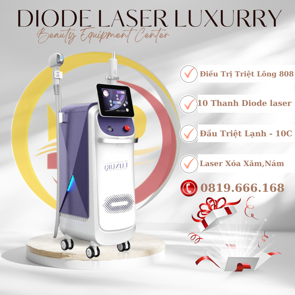 Máy triệt lông Diode Laser 2in1 Luxury ️ MP Medical Spa ️ | Shopee Việt Nam