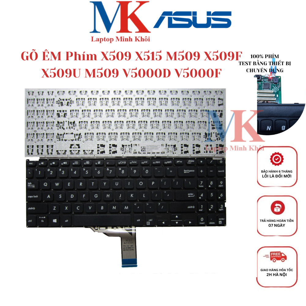 Bàn Phím Asus X509 X515 M509 X509F X509U M509 V5000D V5000F ZIN(GÕ ÊM ...