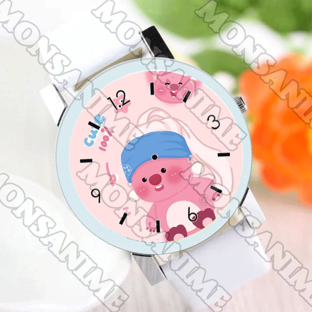 Đồng hồ đeo tay nam nữ in hình LOPPY ver TÓC VÀNG anime chibi tiện lợi ...