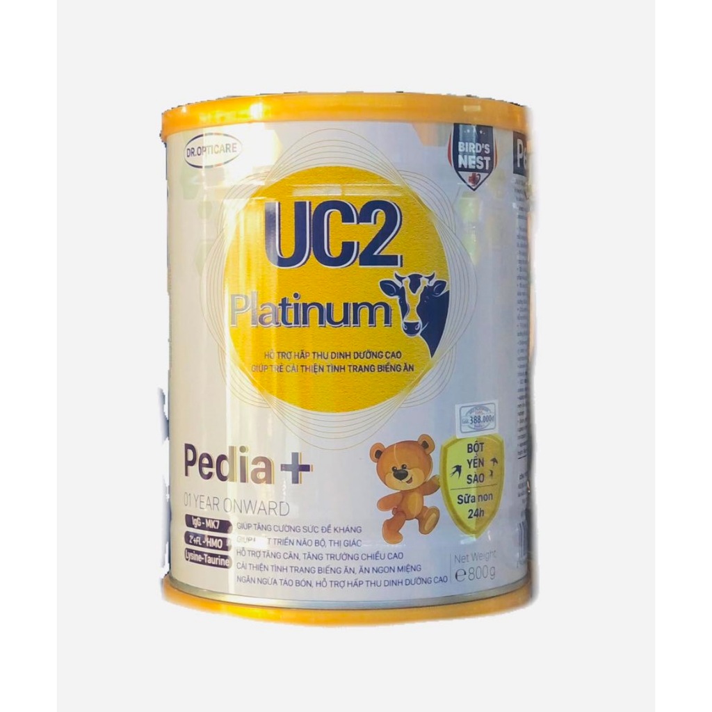 Sữa bột UC2 Platinum Pedia + lon 800g (giúp bé cải thiện tình trạng ...