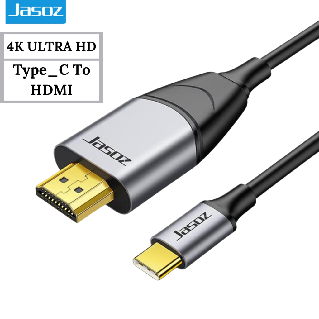 Cáp Type C sang HDMI 4k Jasoz, dây type C to HDMI Giúp hình ảnh rõ nét ...