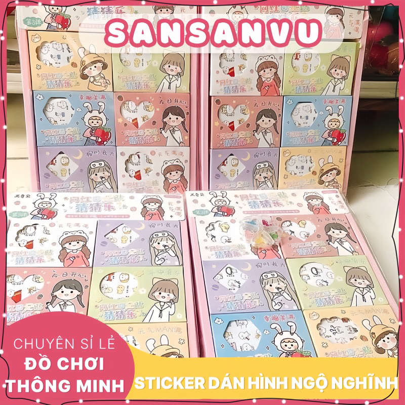 SET 12 TẤM STICKER (240 HÌNH) DÁN NHIỀU HÌNH DỄ THƯƠNG | Shopee Việt Nam