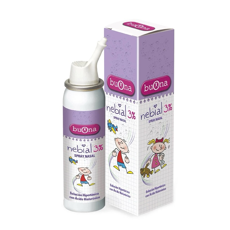 Dung dịch xịt mũi muối ưu trương Nebial 3% Spray Nasal hộp 1 chai 100ml ...