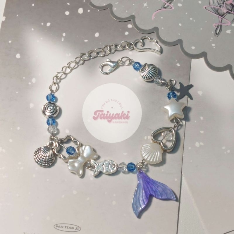 Vòng tay handmade Y2k Acubi Bracelet - Blue Sea - Taiyaki Handmade ...