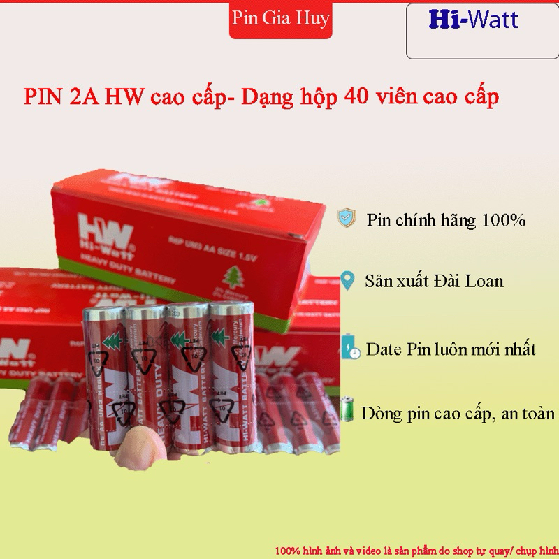 Hộp 40 viên Pin tiểu AA HW ( Hi-Watt) | Shopee Việt Nam