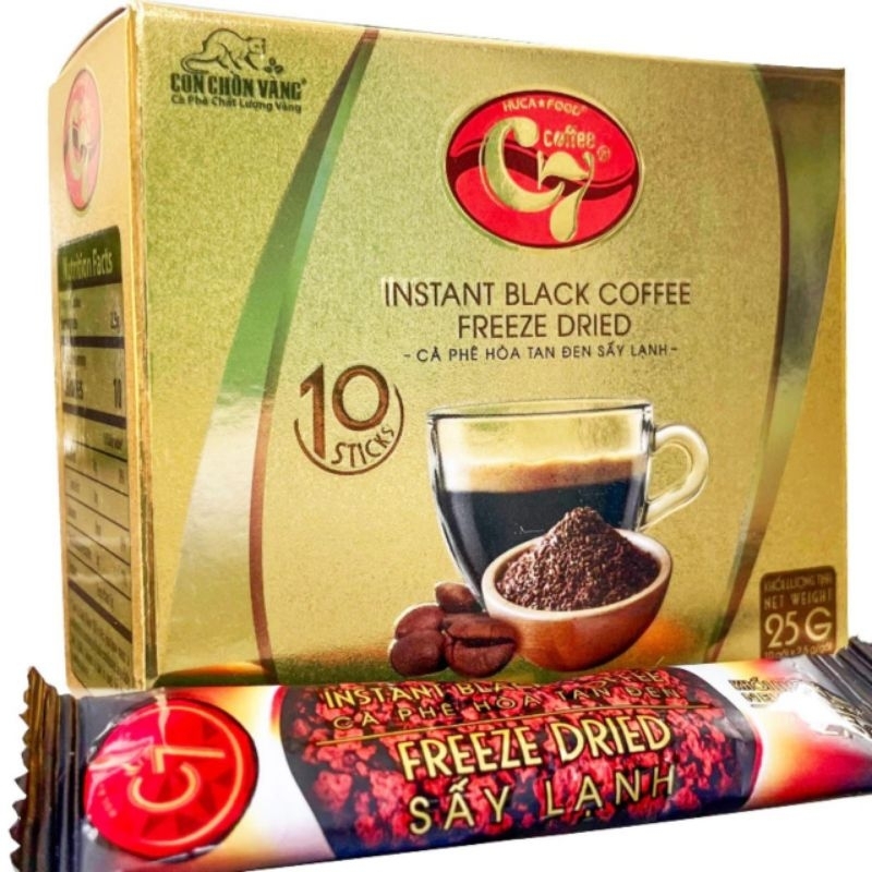 Cafe hòa tan đen sấy lạnh Hucafood | Shopee Việt Nam