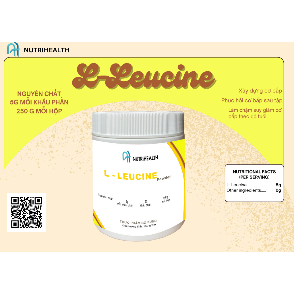 0,25kg L- LEUCINE POWDER - Phục hồi cơ bắp sau tập luyện | Shopee Việt Nam