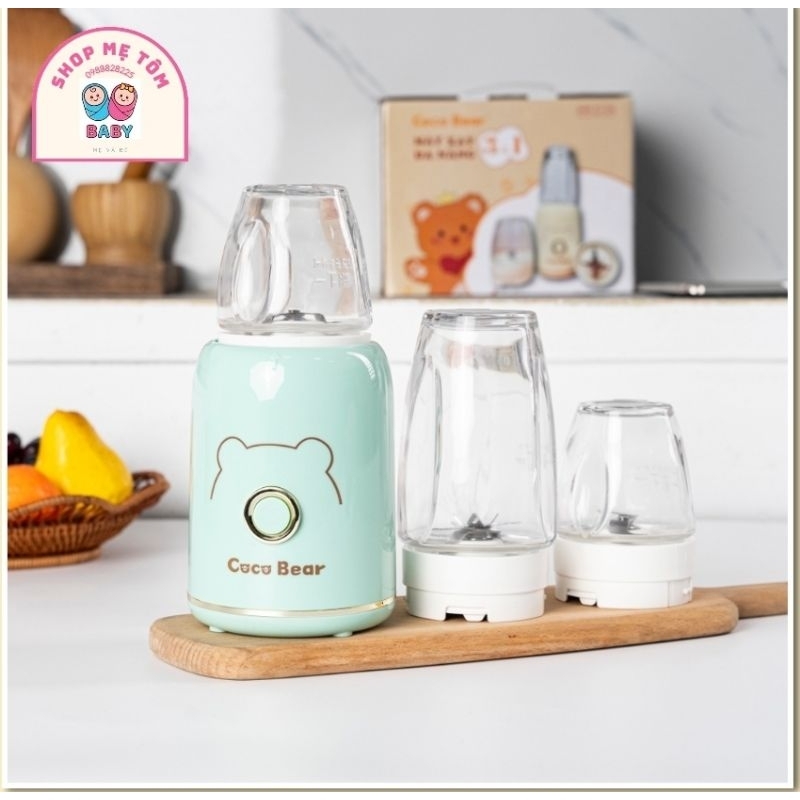 MÁY XAY ĐA NĂNG 3 CỐI THỦY TINH COCOBEAR | Shopee Việt Nam