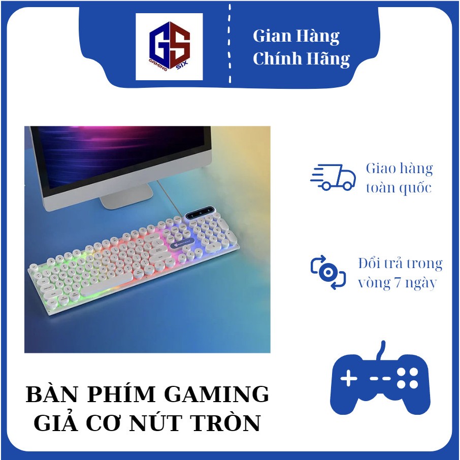 Bàn phím gaming giả cơ nút tròn | Shopee Việt Nam