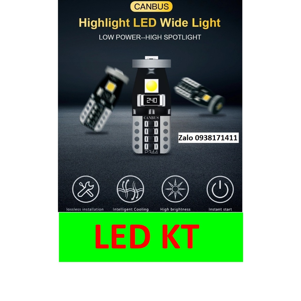 Đèn Led T10 Cree KT3 tích hợp mạch IC sáng khá và rất mát. | Shopee ...