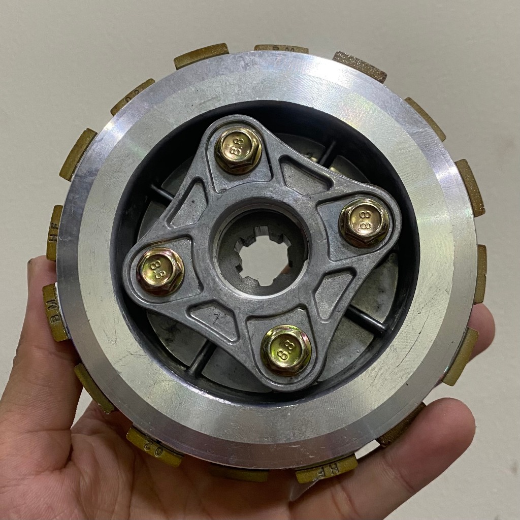 Bộ nồi độ drem wave Si 50 , Ex50 , , SYM 5 LÁ BỐ 4 LÁ SẮT Đầy đủ lá côn ...