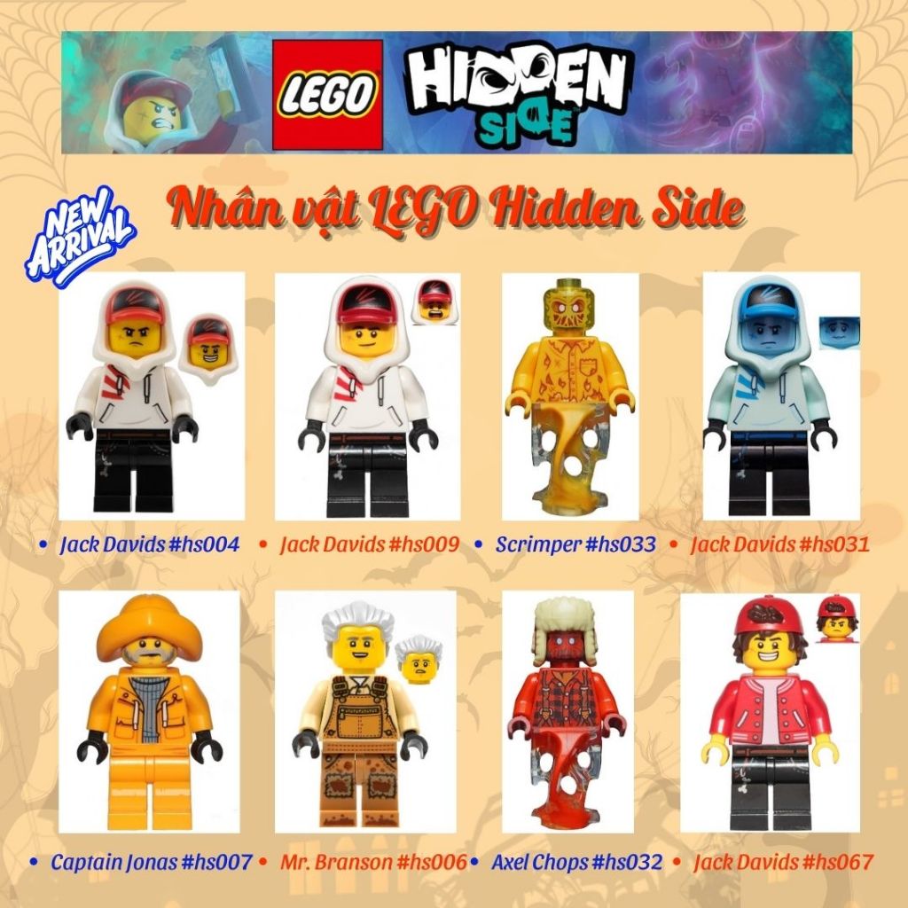 Nhân vật Hidden Side - Đồ chơi lắp ráp Iego Hidden Side hs009 hs001 ...