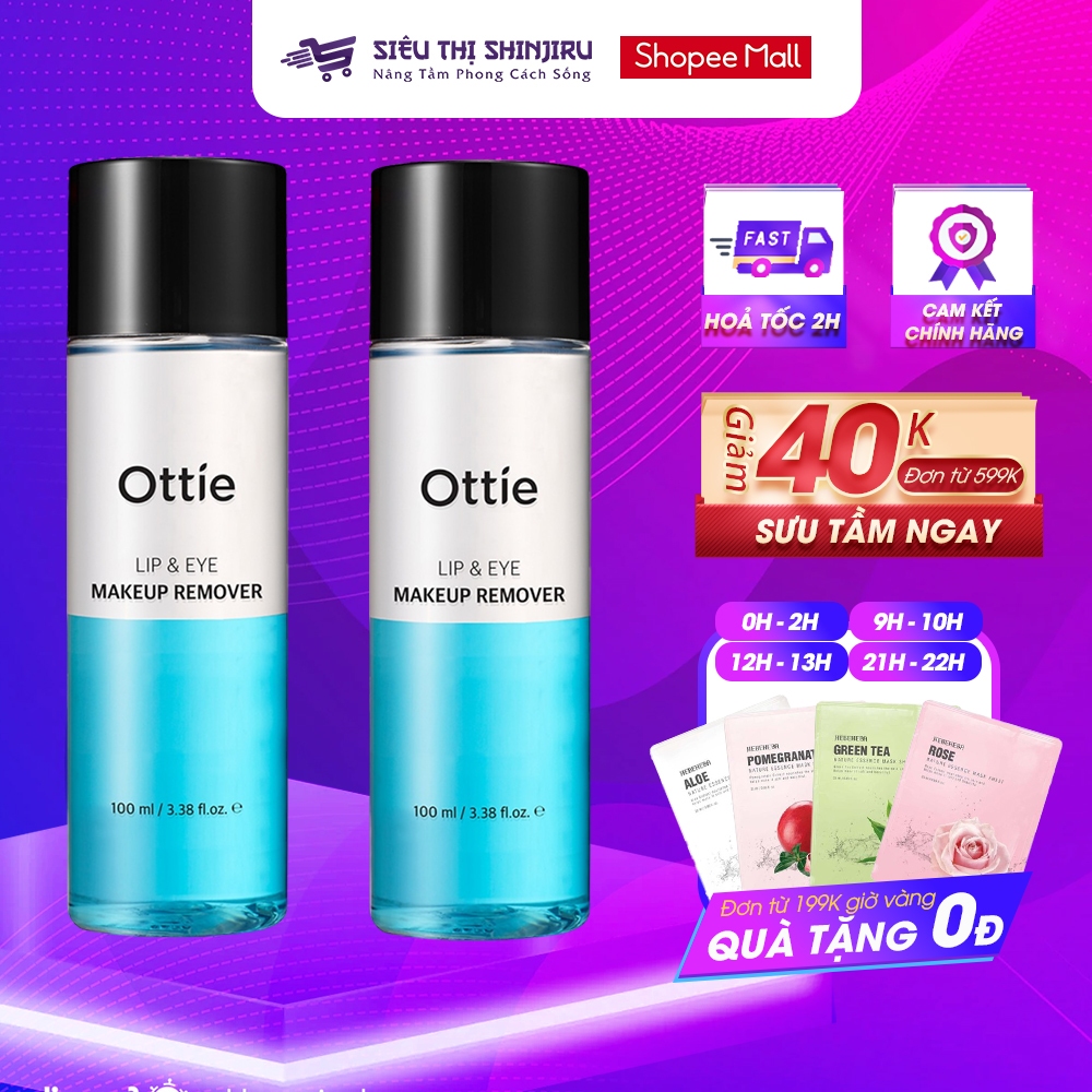 Dầu Tẩy Trang 2in1 Mắt Và Môi 2 Lớp Ottie Lip＆Eye Makeup Remover Tẩy ...