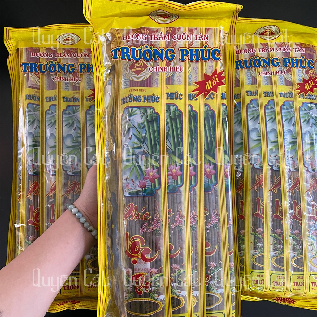 Hương trầm Trường Phúc, nhang thơm thờ cúng, nhang sạch cuốn tàn trắng ...