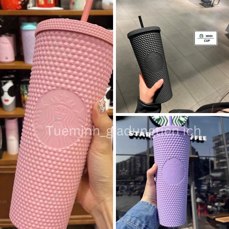 Ly starbucks nhựa sơn lì kèm ống hút 710ml mang đi dễ dàng tiện lợi,ly ...