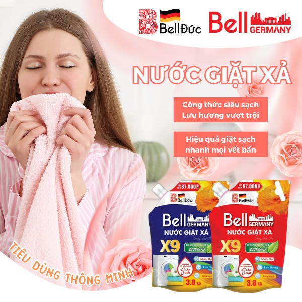Túi nước giặt xả 3,8KG Bell Germany công nghệ sinh học nano | Shopee ...