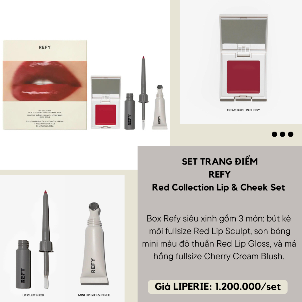 [Refy] Set trang điểm Refy Red Collection | Shopee Việt Nam