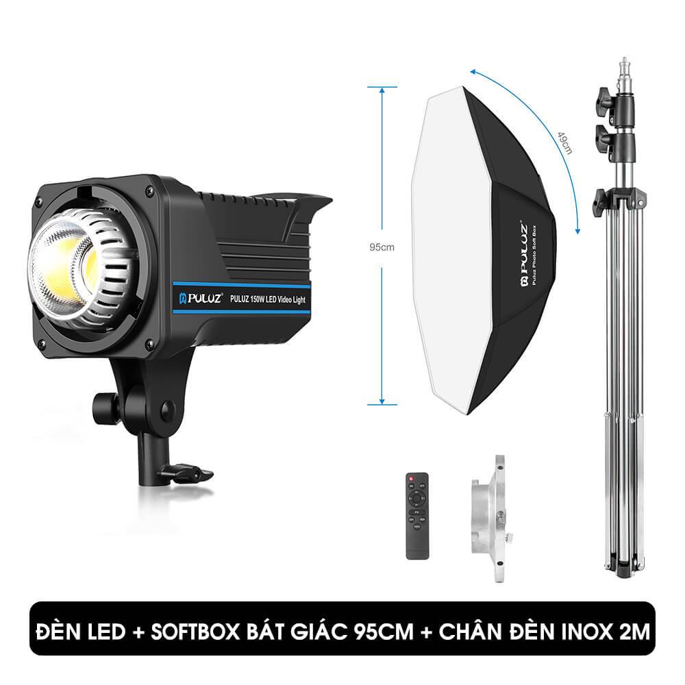ĐÈN LED STUDIO 150W 3200K-5600K PULUZ (KÈM REMOTE) | Shopee Việt Nam