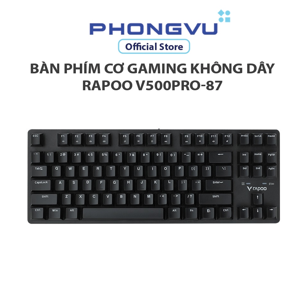 Bàn phím cơ gaming không dây Rapoo V500pro-87 màu đen Brown Switch - Bảo hành 24 tháng | Shopee ...