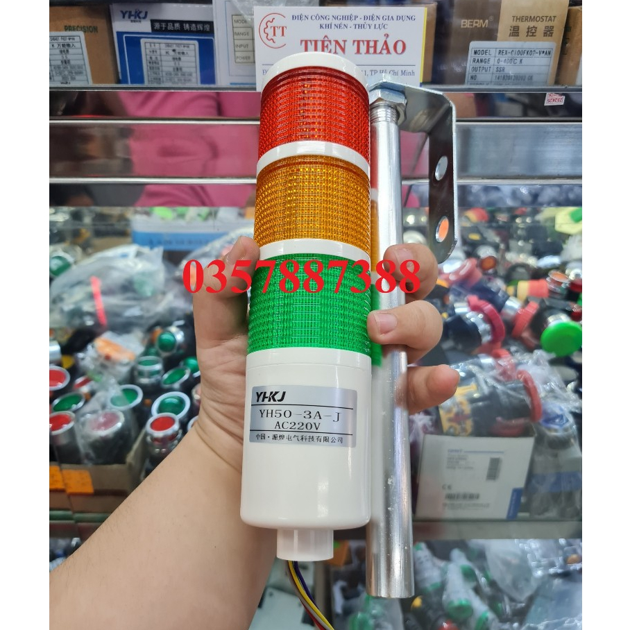 Đèn Tháp 3 Tầng Có Còi YH50-3A-J Hiệu YHKJ | Shopee Việt Nam