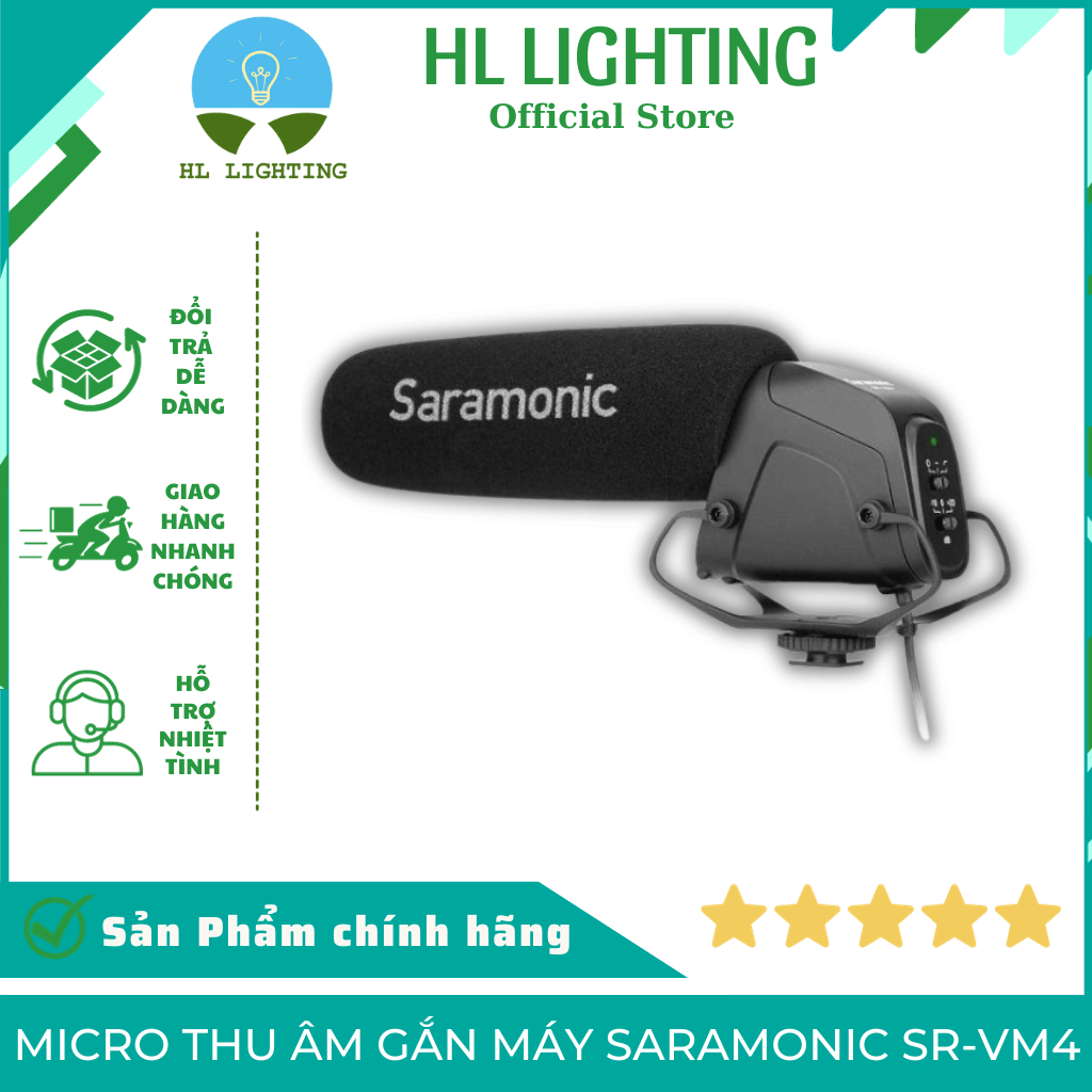Micro Thu Âm Định Hướng, Gắn Máy Saramonic SR-M3, SR-TM1, SR-VM4 - Chất Lượng Âm Thanh Tuyệt Vời ...