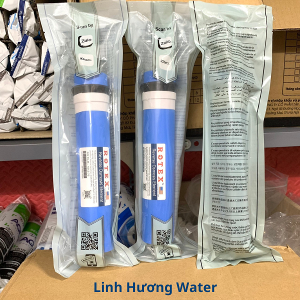 Màng RO Rotex 15 vòng 75G mẫu túi mới - lõi lọc số 4 dùng cho các máy ...