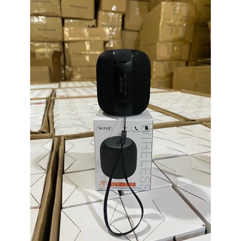 Loa bluetooth mini karaoke WS 305 loa cầm tay chính hãng bass mạnh chống nước cho laptop pc ...