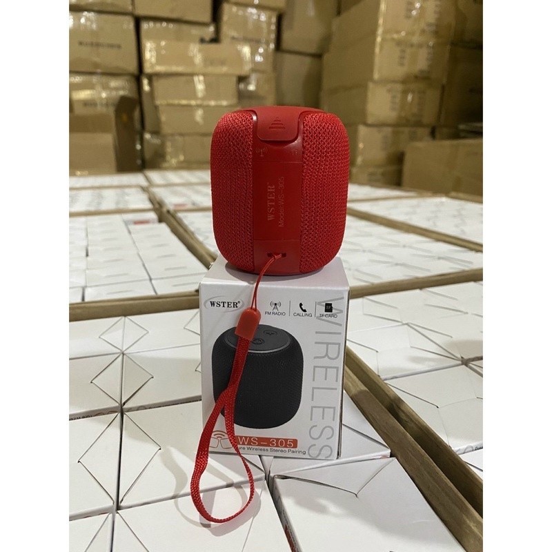 Loa bluetooth mini karaoke WS 305 loa cầm tay chính hãng bass mạnh chống nước cho laptop pc ...