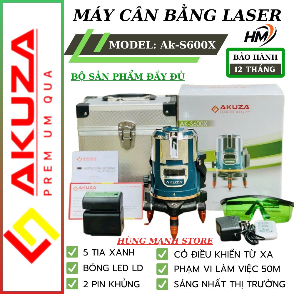 MÁY CÂN BẰNG LASER AKUZA AK-S600x - BÓNG LED 5 TIA XANH SIÊU SÁNG MODEL 2023 ... | Shopee Việt Nam