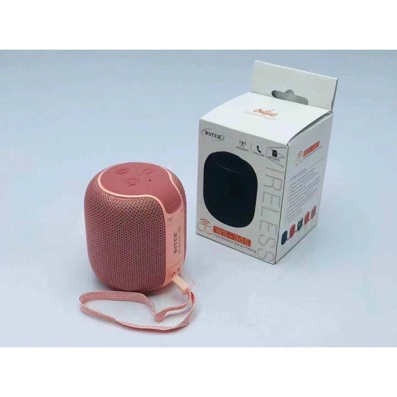 Loa bluetooth mini karaoke WS 305 loa cầm tay chính hãng bass mạnh chống nước cho laptop pc ...