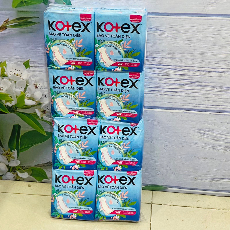 Lốc 8 Gói Băng Vệ Sinh Kotex Hương Trà Trắng Siêu Mỏng Cánh 8miếng/gói (Mới) | Shopee Việt Nam