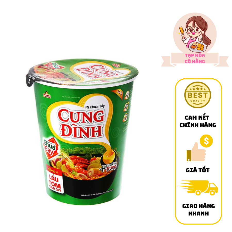 Mì Ly Cung Đình Lẩu Tôm Chua Cay (ly 71g) | Shopee Việt Nam