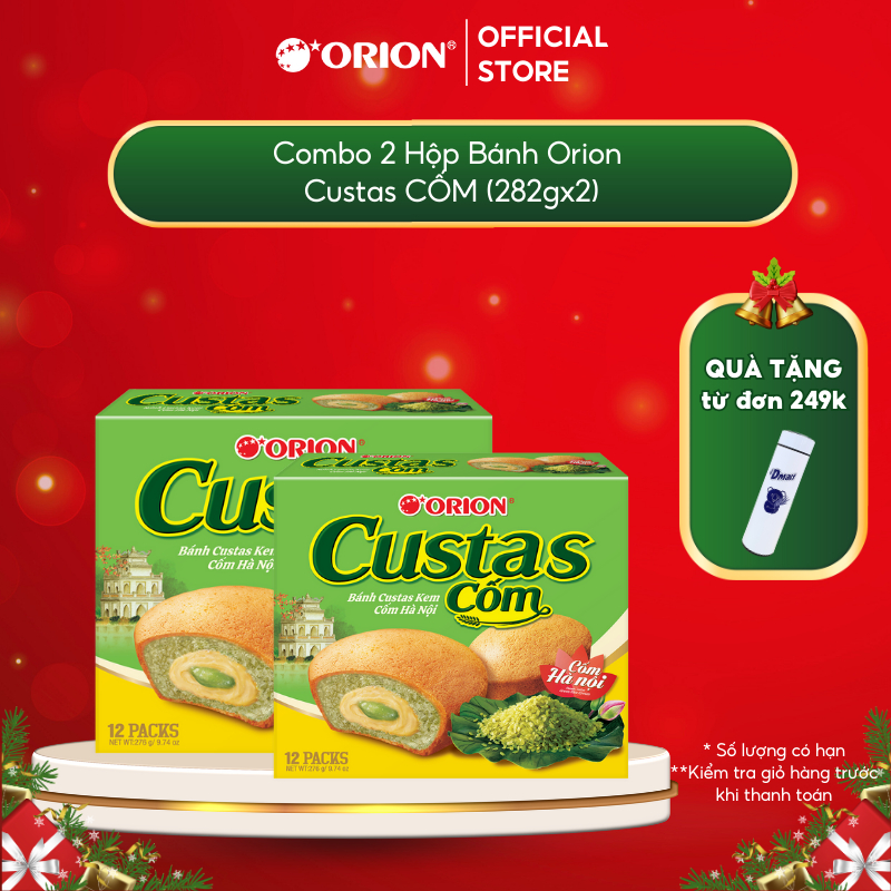 Combo 2 Hộp Bánh Orion Custas CỐM (282g/hộp) | Shopee Việt Nam