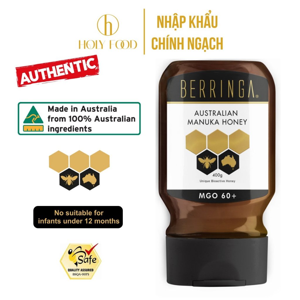 Mật ong Berringa Honey MGO 60+, 400gram, hàng chính hãng ÚC | Shopee Việt Nam