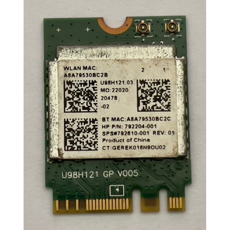 Card wifi không dây cho laptop các loại, Card wifi AC 7260HMW (hàng ...